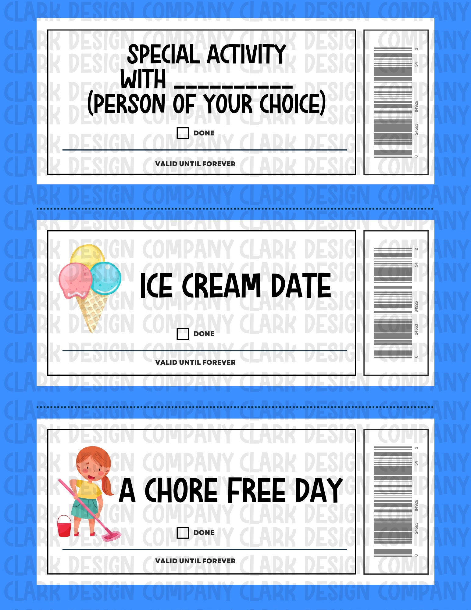 Kids Printable Rewards Coupon Book - Etsy