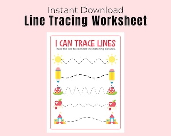 Bugs Pre-writing Line Tracing Insects Butterflies Toddler Preschool ...