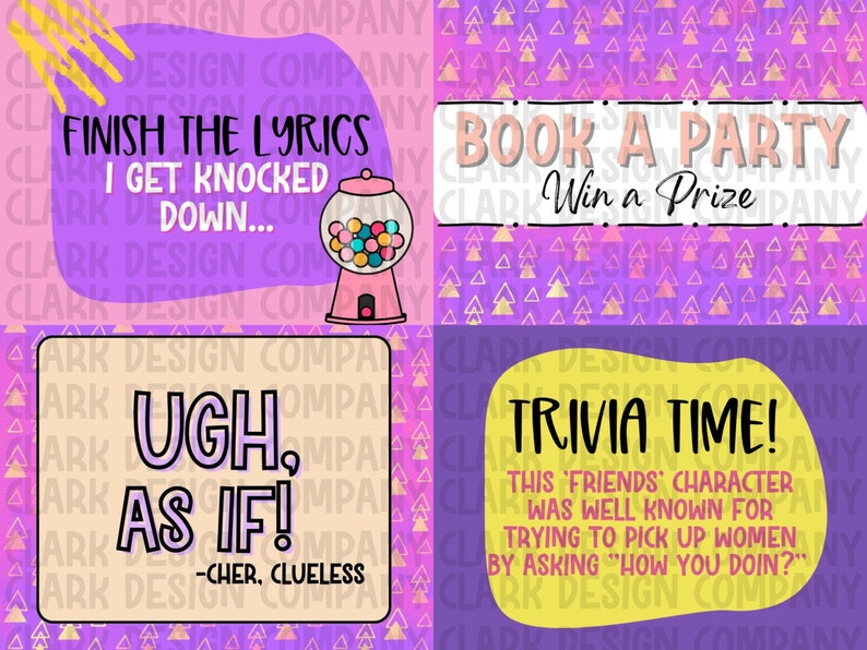 90s Themed Engagement Posts for Your VIP Group, Social Marketing ...