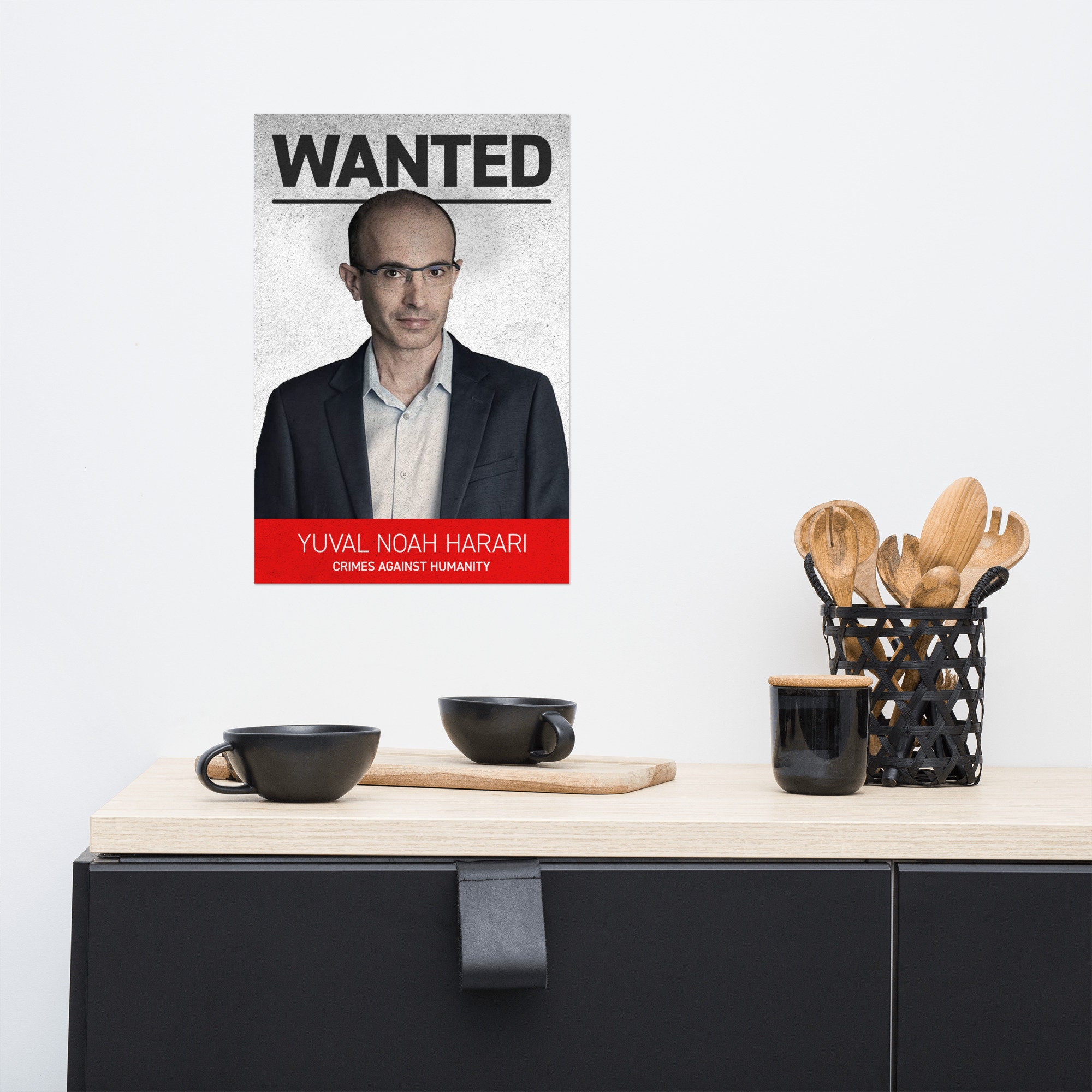 Wanted Poster Yuval Harari 12 X 18 Print, Political Poster, the Great ...
