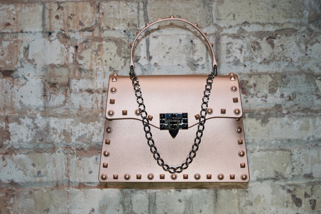 Metallic Bag With Spikes Chain - Etsy
