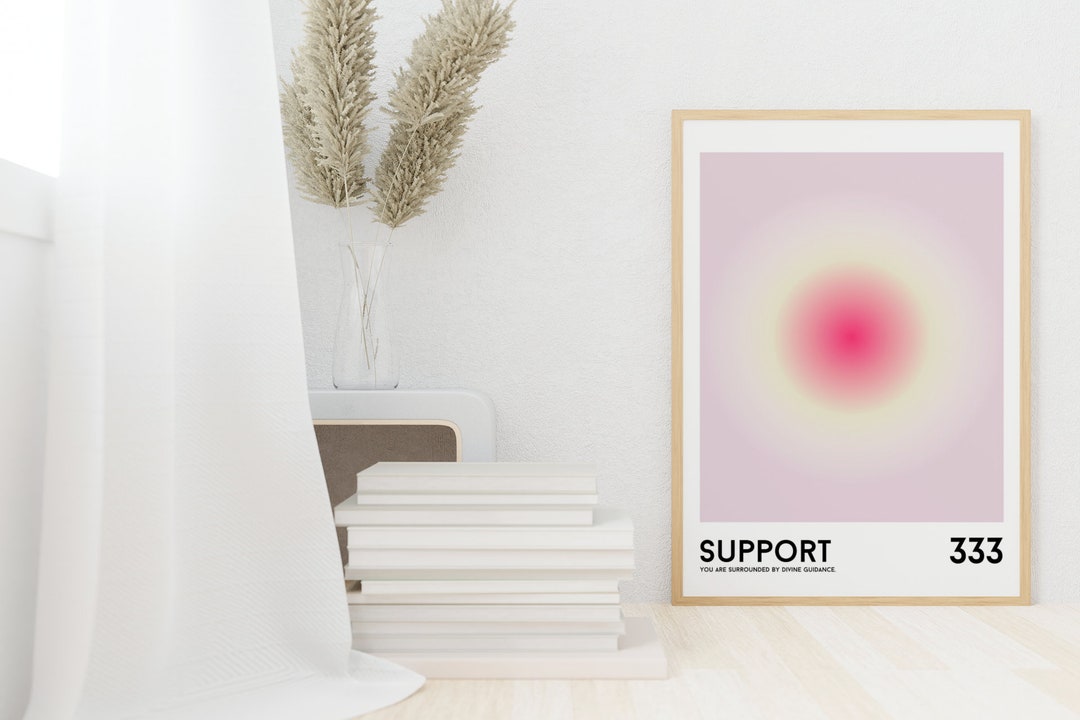 333 Angel Number Print: Divine Aura Wall Art (digital Download) - Etsy