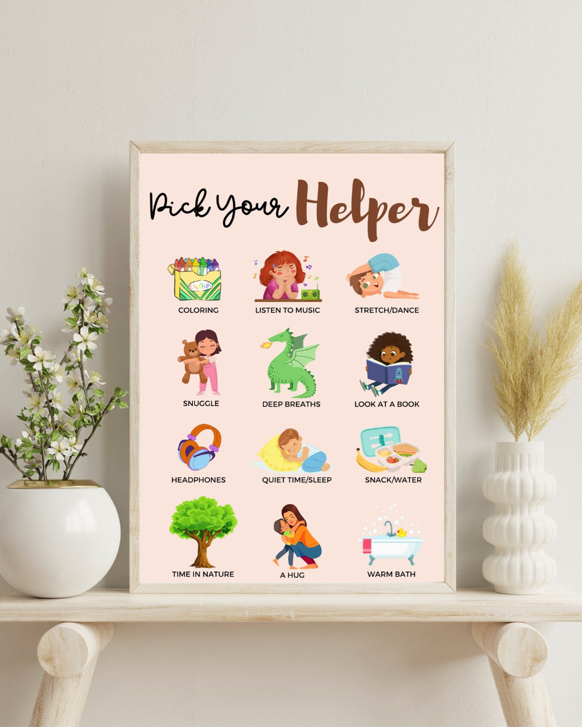 Calming Corner Emotions Chart, Kids Feelings Chart, Mood Chart ...