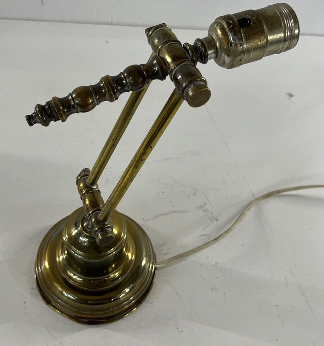 Vintage Deco Lamp Industrial Brass Machine Steam Punk Desk - Etsy