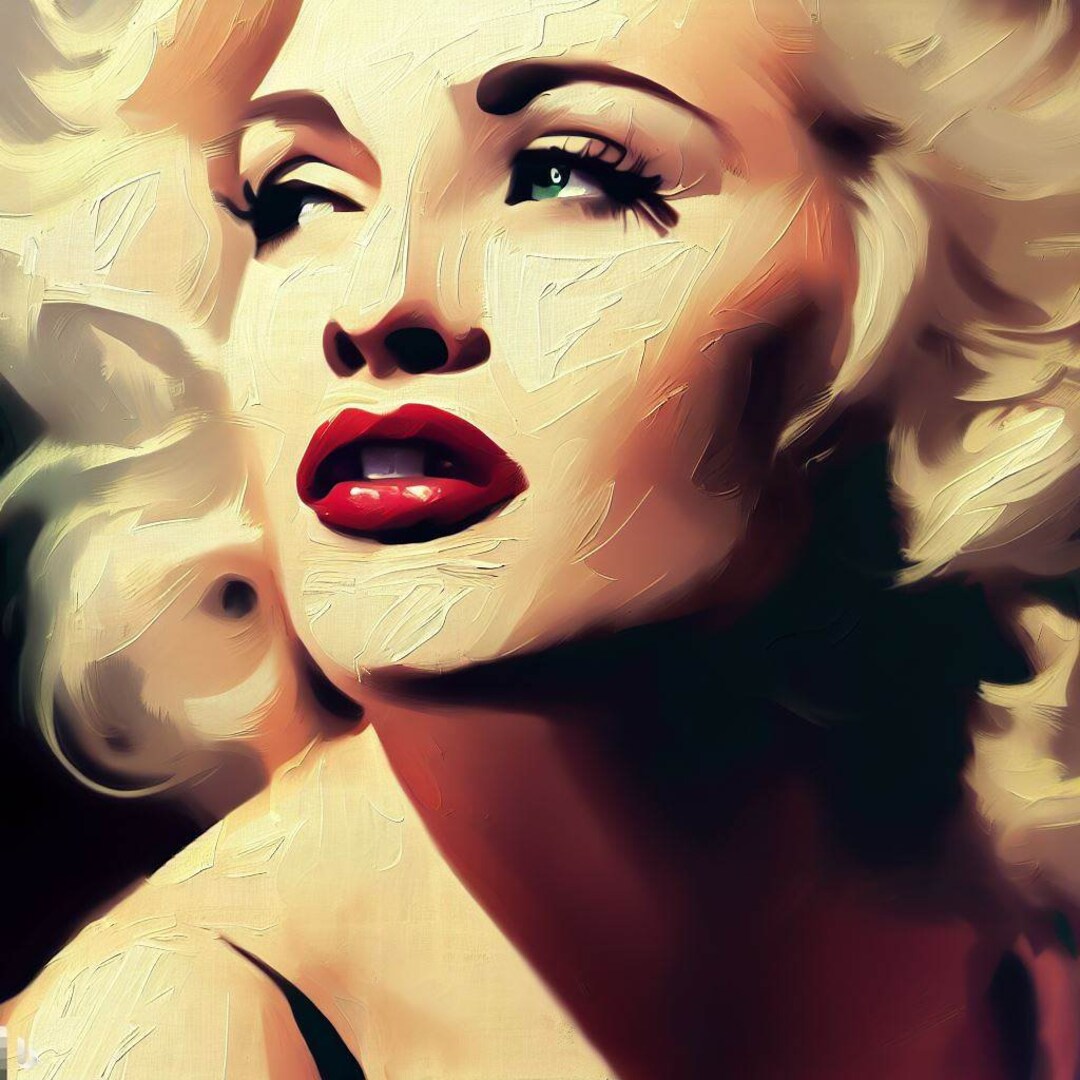 Set of 4 Marilyn Monroe Oil Painting - Etsy