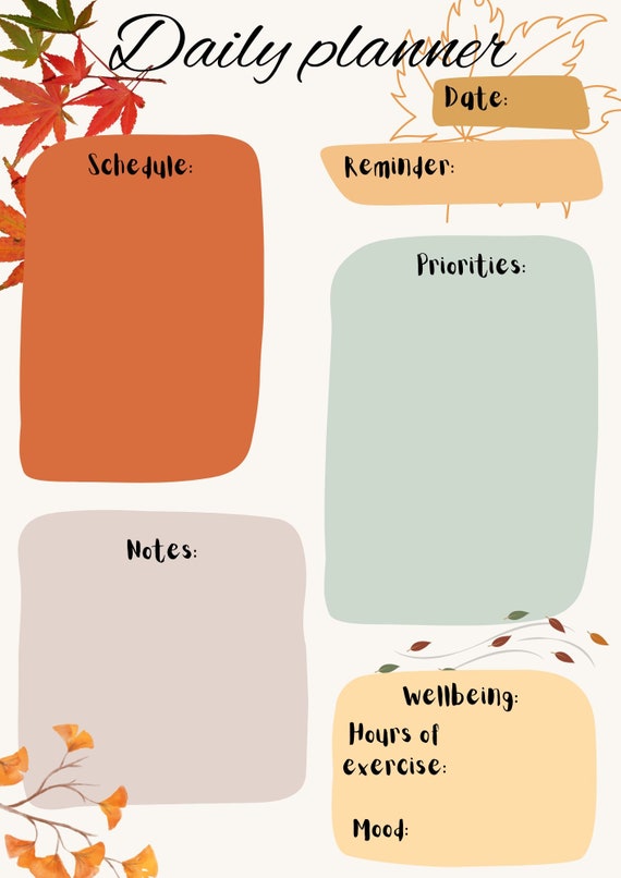 Autumnal Digital Planner for Students to Download on Goodnotes - Etsy