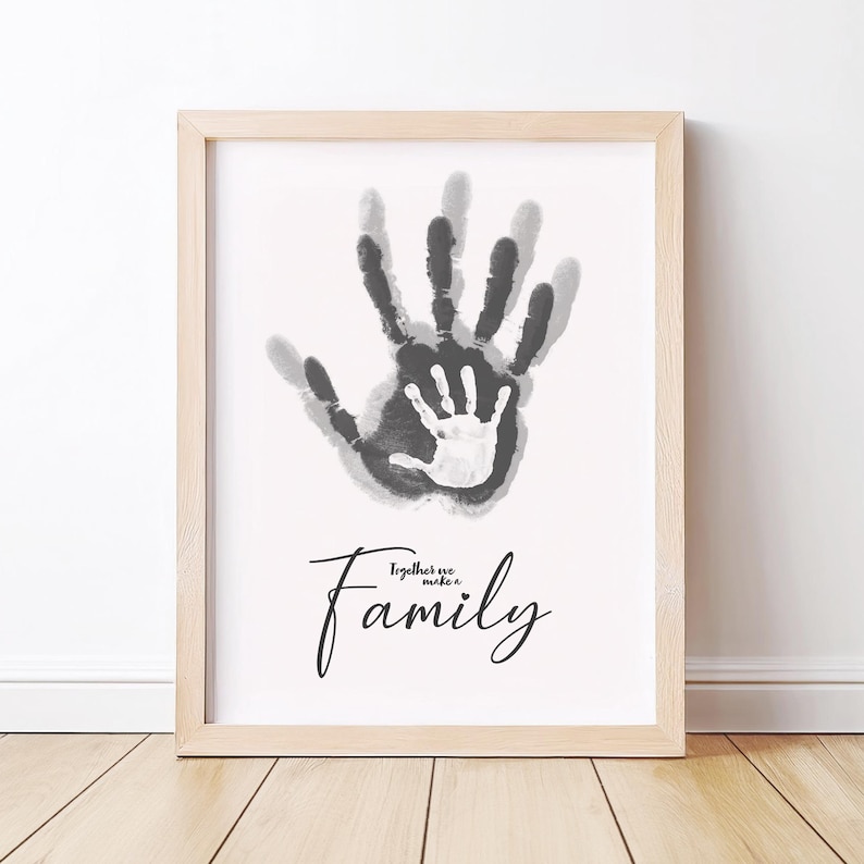 Family Handprint Art Project: DIY Keepsake (digital Download, US Letter ...
