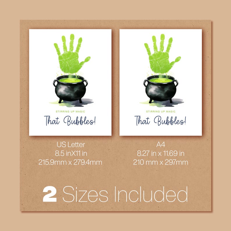 Halloween Handprint Cauldron Craft: Kids DIY Project (digital Download ...
