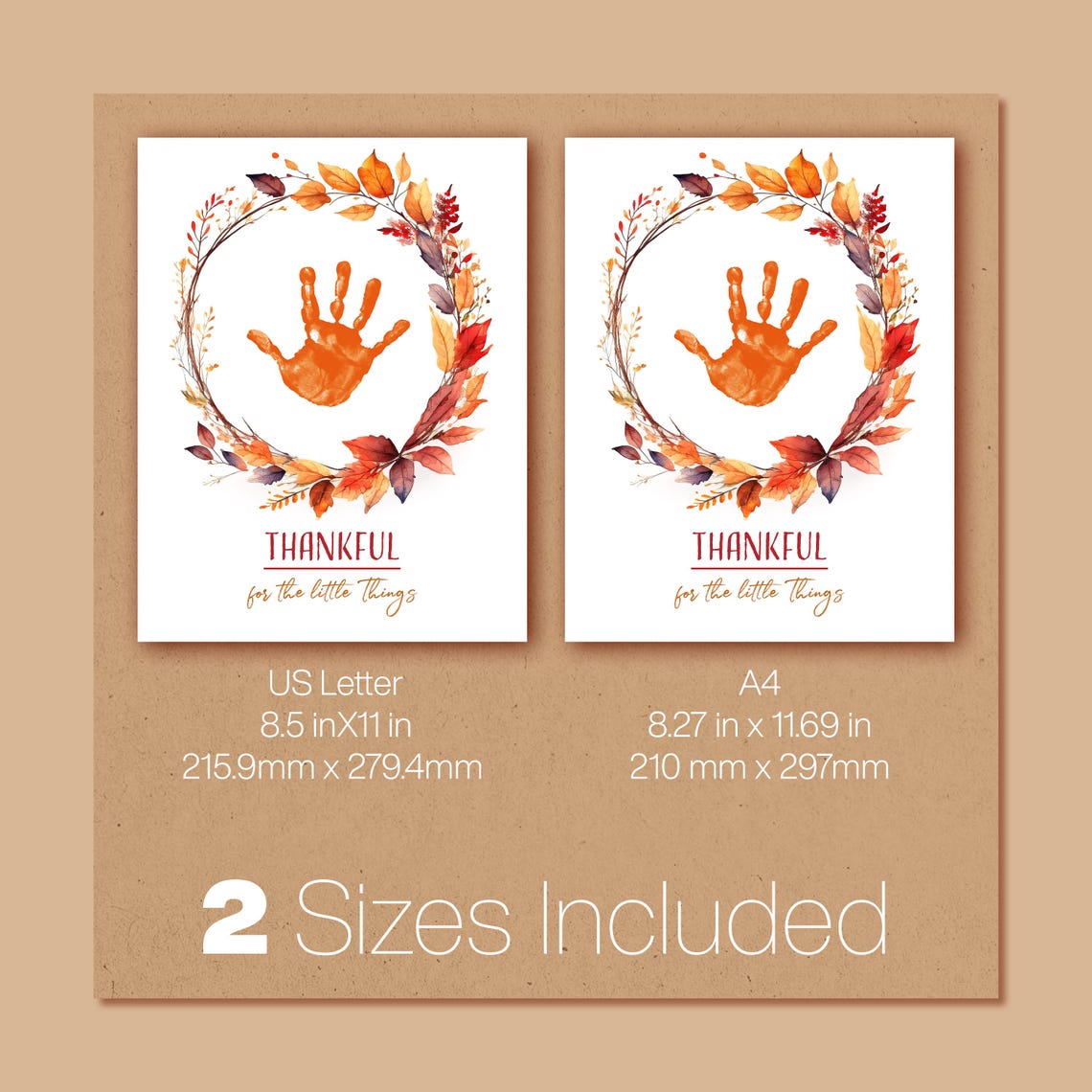 DIY Kids Handprint Fall Wreath Painting Project – Create Memories That ...