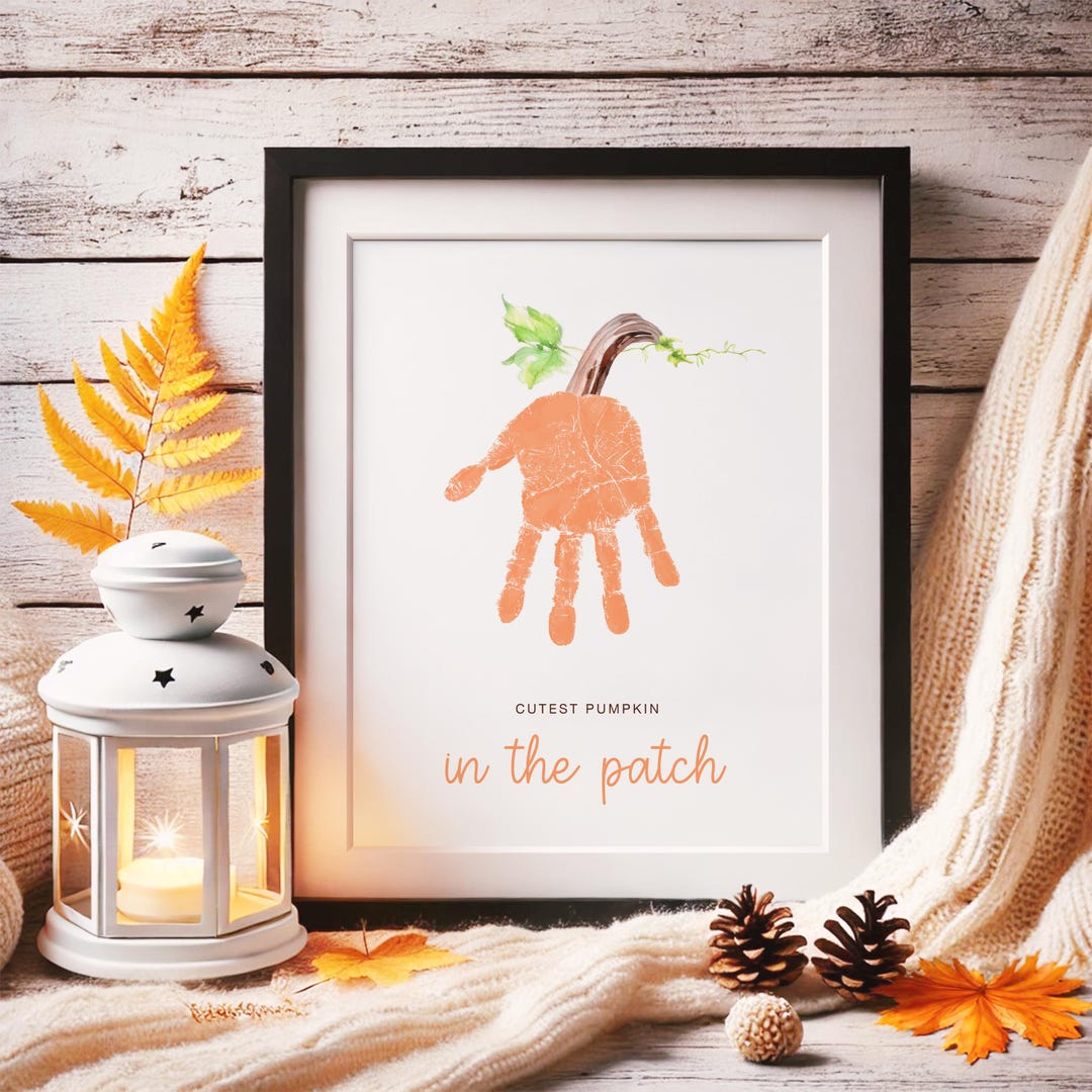 DIY Kids Halloween Handprint Pumpkin Stem Project – Create Memories ...