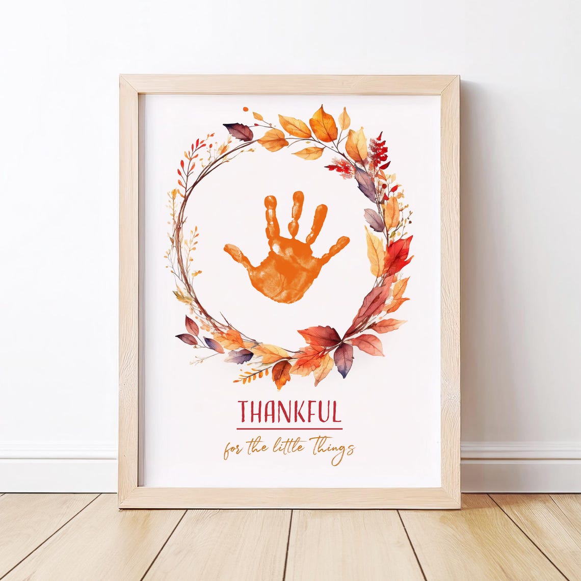DIY Kids Handprint Fall Wreath Painting Project – Create Memories That ...