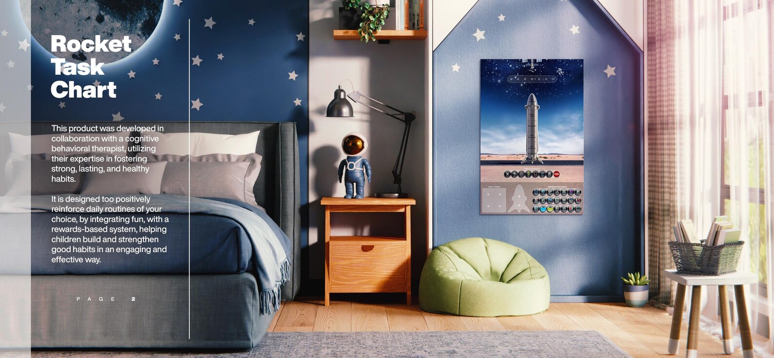 DIY Rocket Task Chart - Dry Erace & Velcro - Build Plans - Etsy