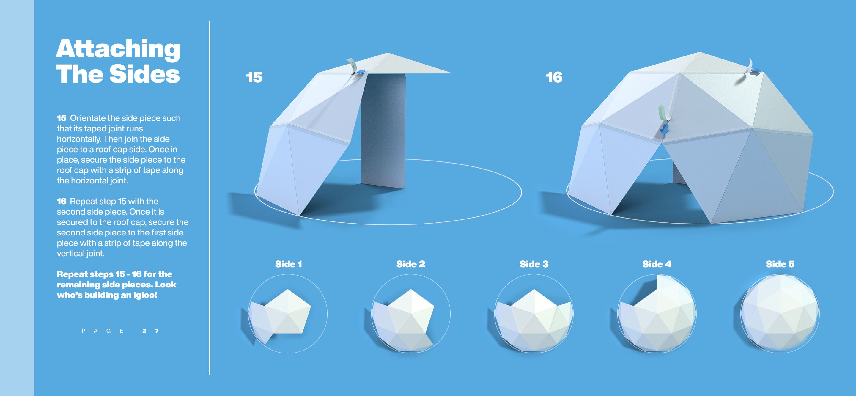 DIY Igloo / Six Sizes Included From 5ft to 10ft / Made Easy - Etsy ...