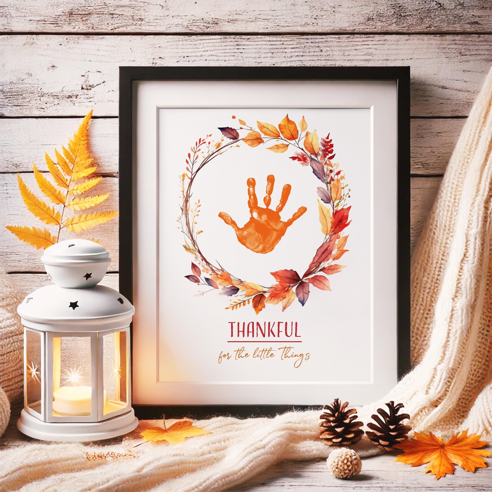 DIY Kids Handprint Fall Wreath Painting Project – Create Memories That ...