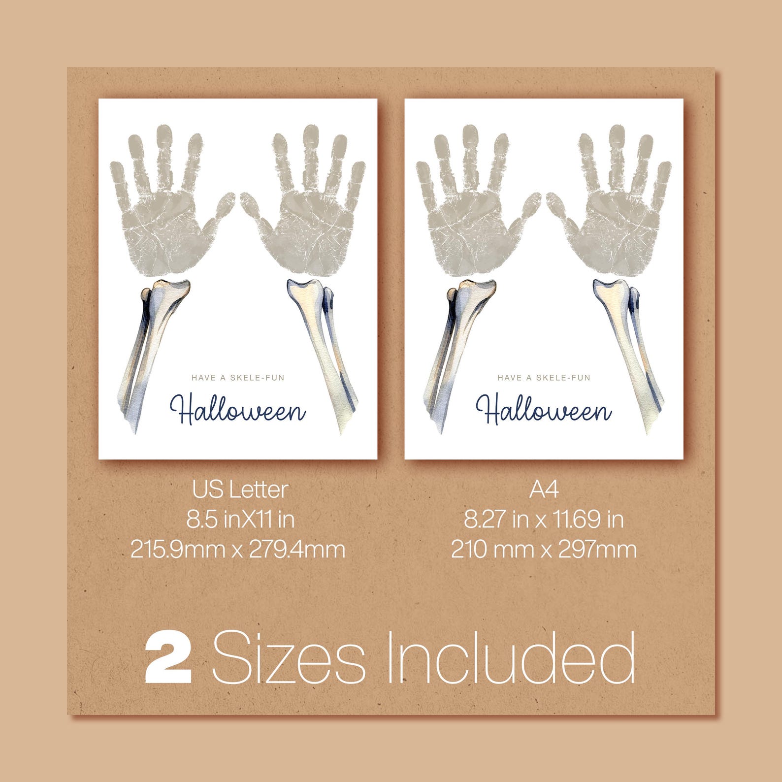 DIY Kids Halloween Skeleton Hand Paint Project – Create Memories That ...