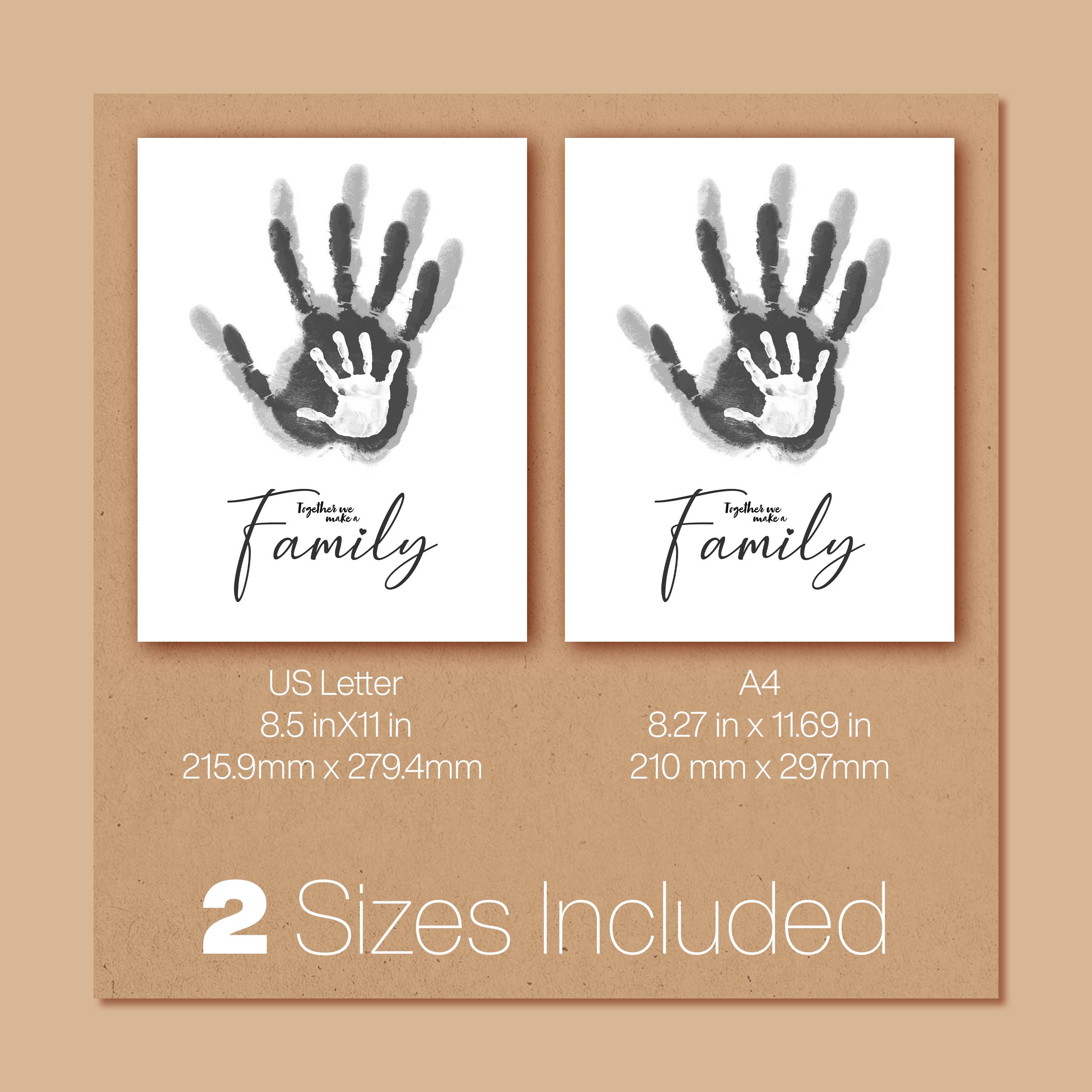 Family Handprint Art Project: DIY Keepsake (digital Download, US Letter ...