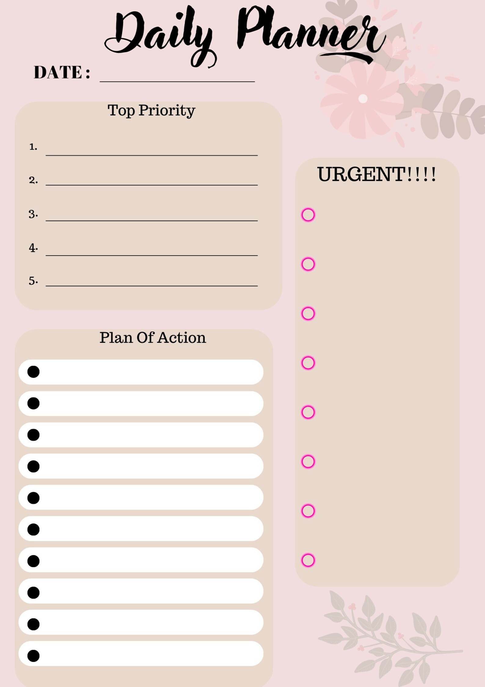 Daily Planner - Etsy