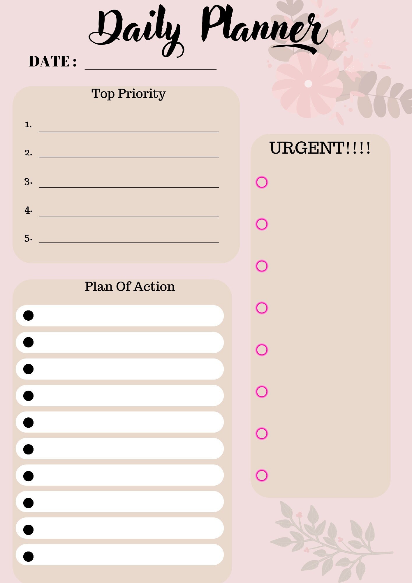 Daily Planner - Etsy