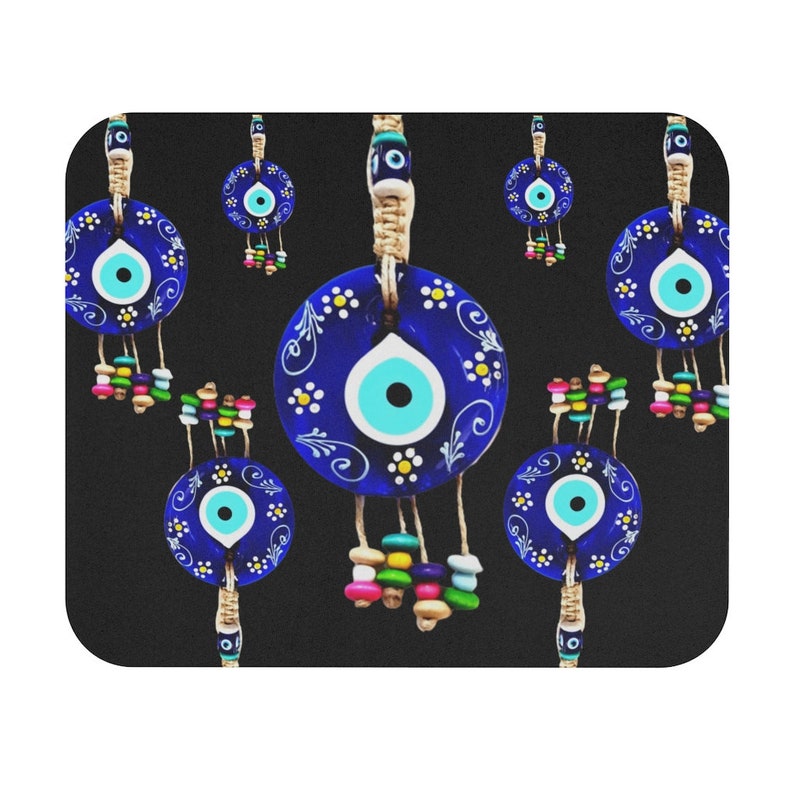 Evil Eye Rectangle Mouse Pad Greek Protection Turkish Nazar Evileye ...