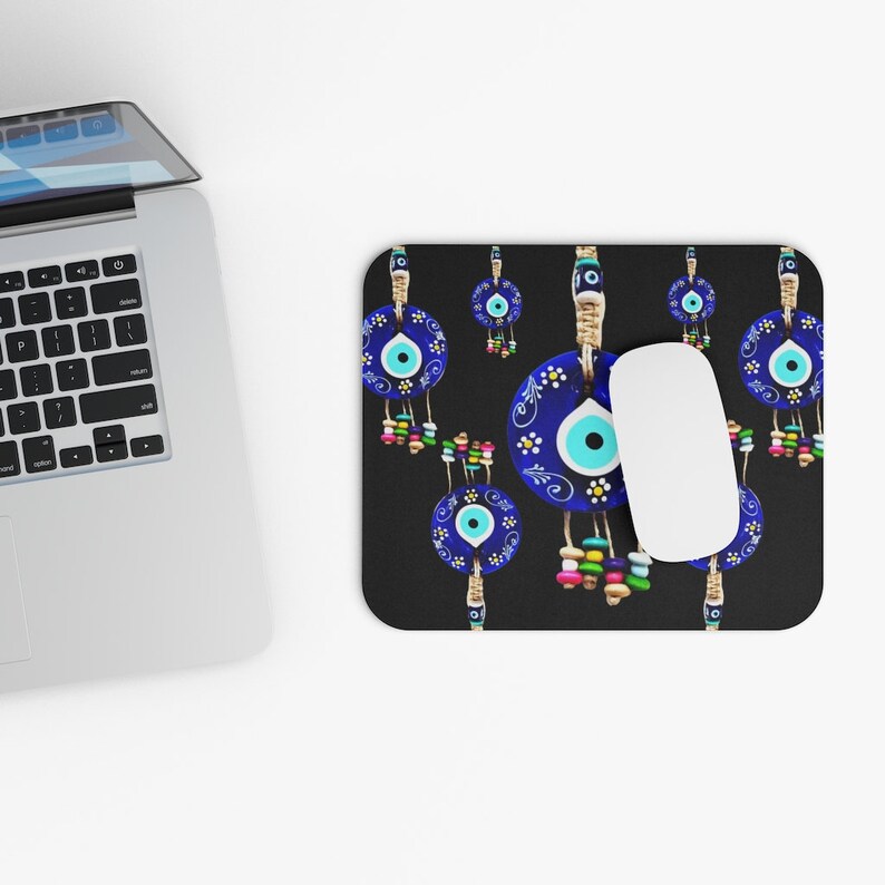 Evil Eye Rectangle Mouse Pad Greek Protection Turkish Nazar Evileye ...