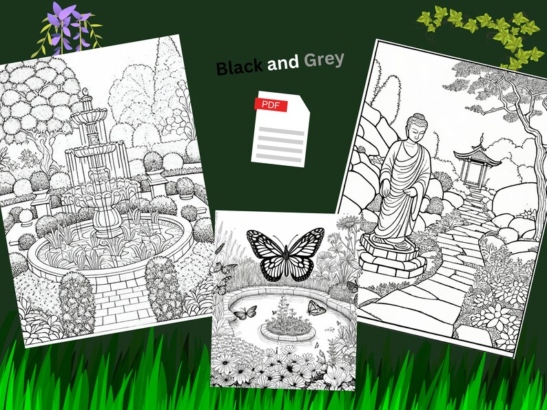 Garden Oasis Colouring Book for Adults: A Colouring Journey Through ...