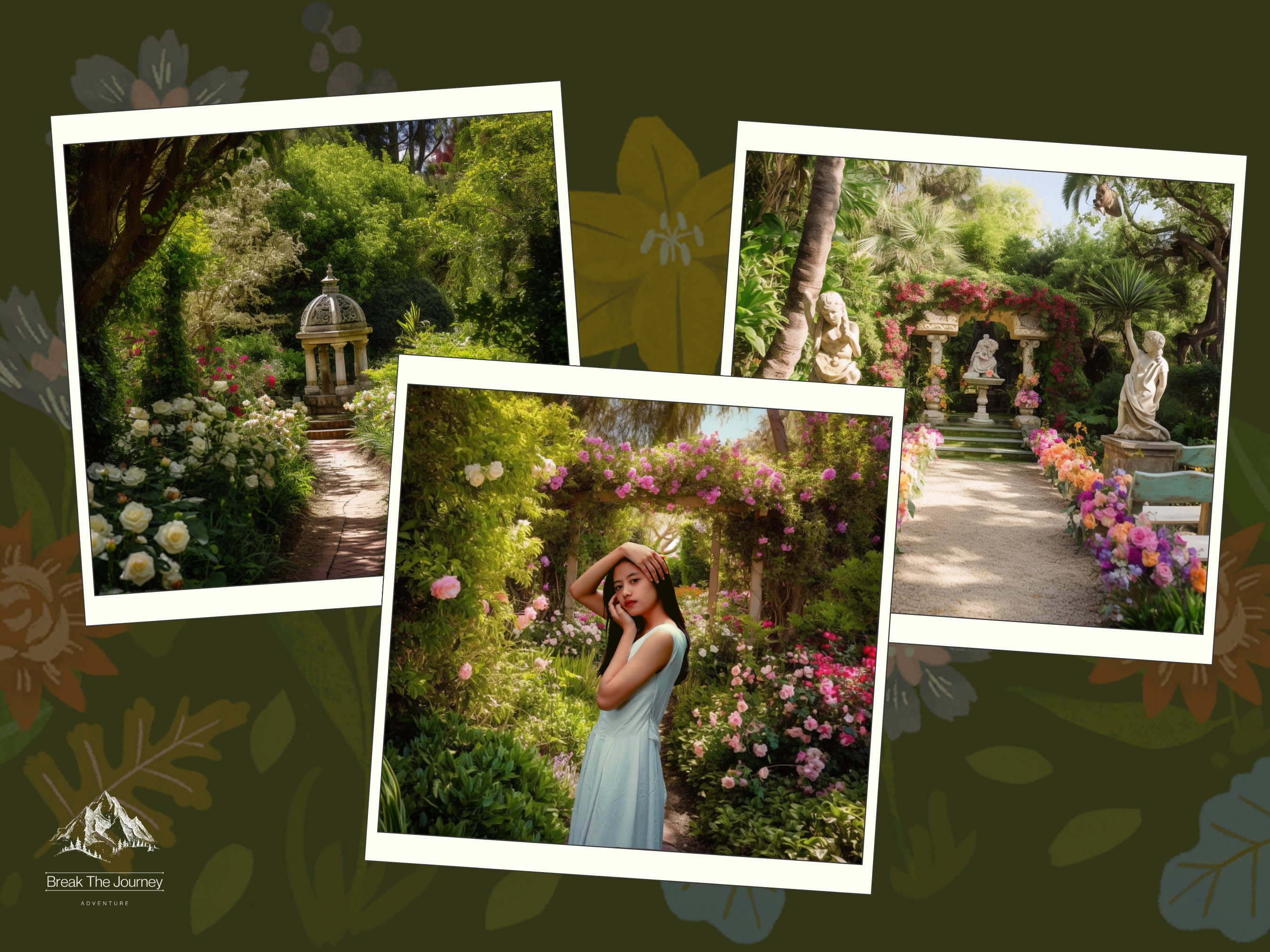 40 Stunning Garden-themed Photography Backdrops for Digital Download ...