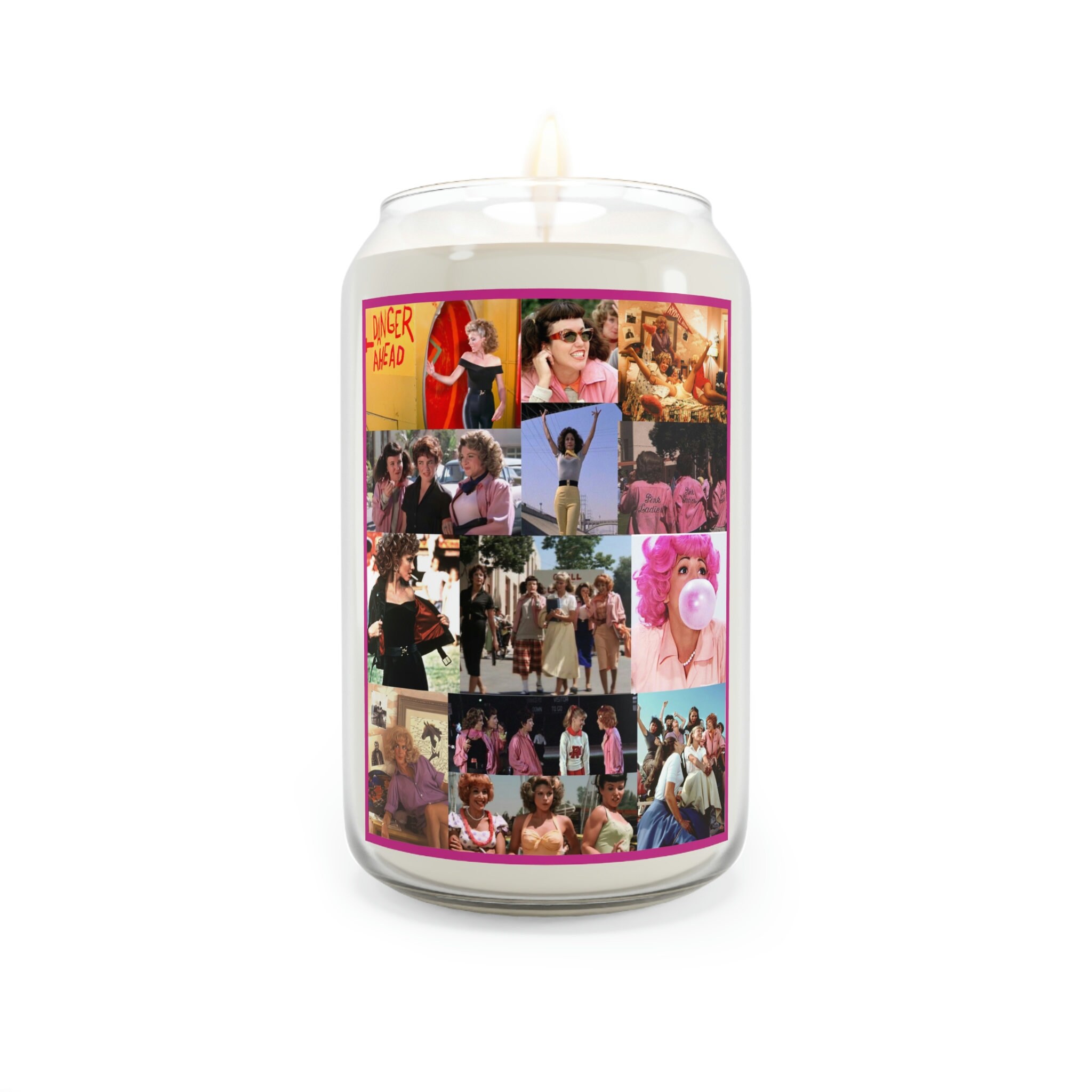 The Ladies of Grease Candle, Pink Ladies Candle Retro Home Decor ...