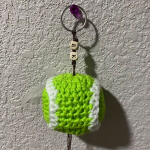 Tennis Ball Keychain - Etsy