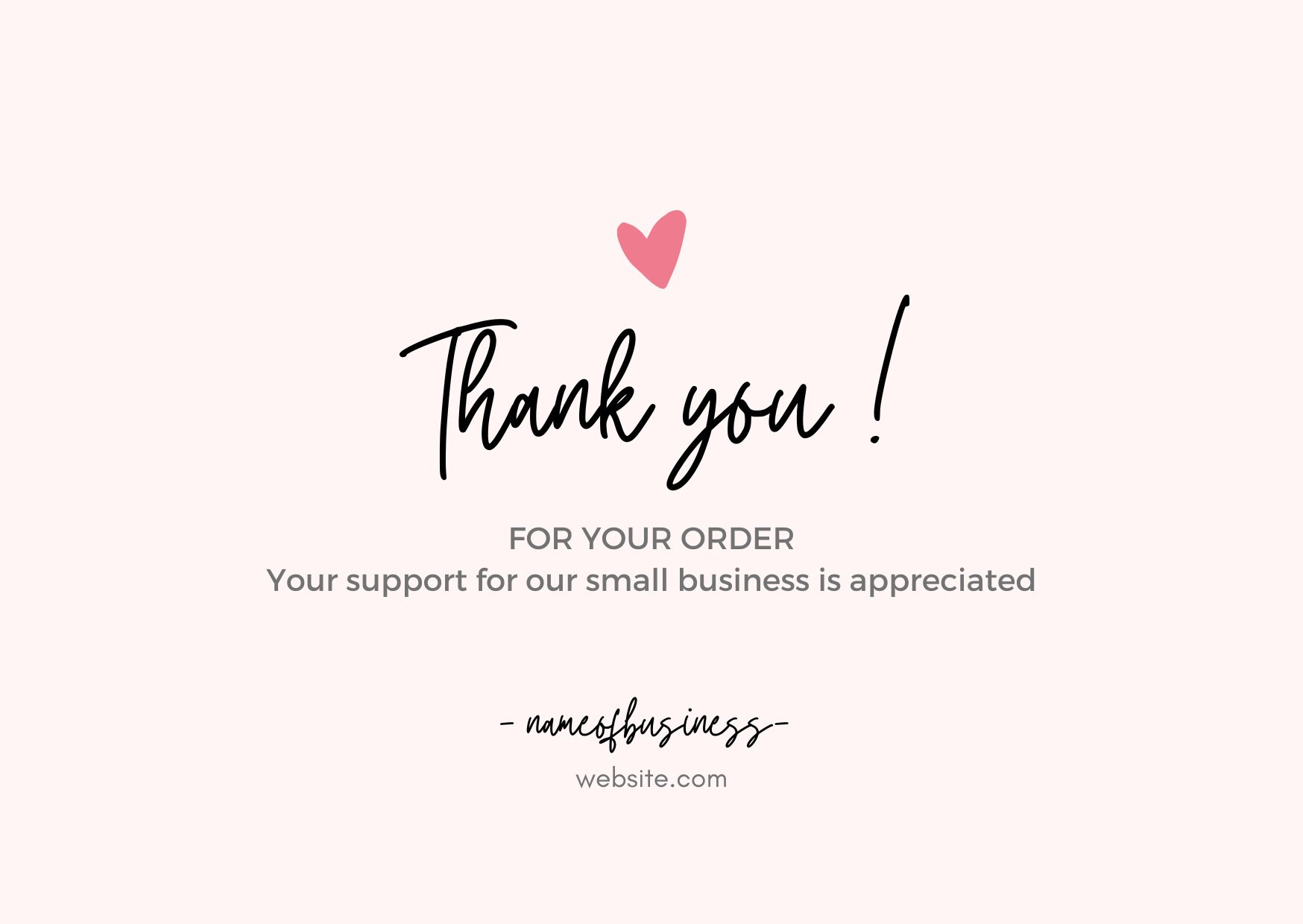 Editable Thank You Cards Printable Personalised Thank You - Etsy