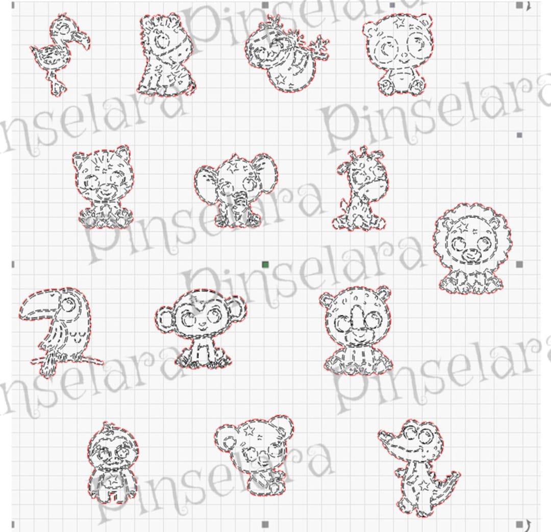 Laser Cut File, Safari Park, Animal Zoo, Lascercut Vector Graphics ...