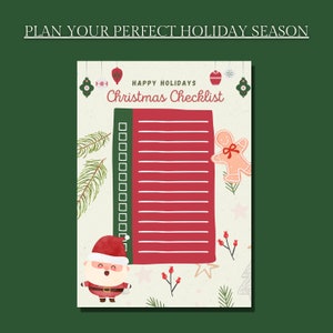 Christmas Checklist, Christmas to Do List, Christmas Planning, Holiday ...