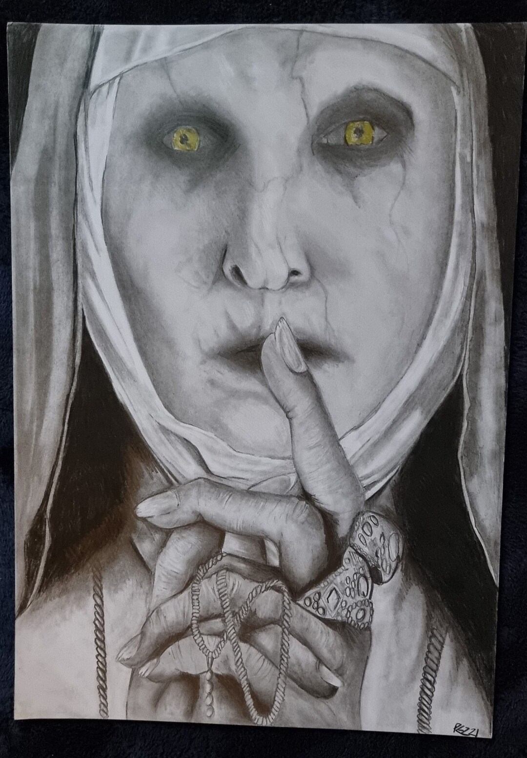 Hand Drawn Valak Fom the Conjuring. A3 SIGNED PRINT 350GSM - Etsy