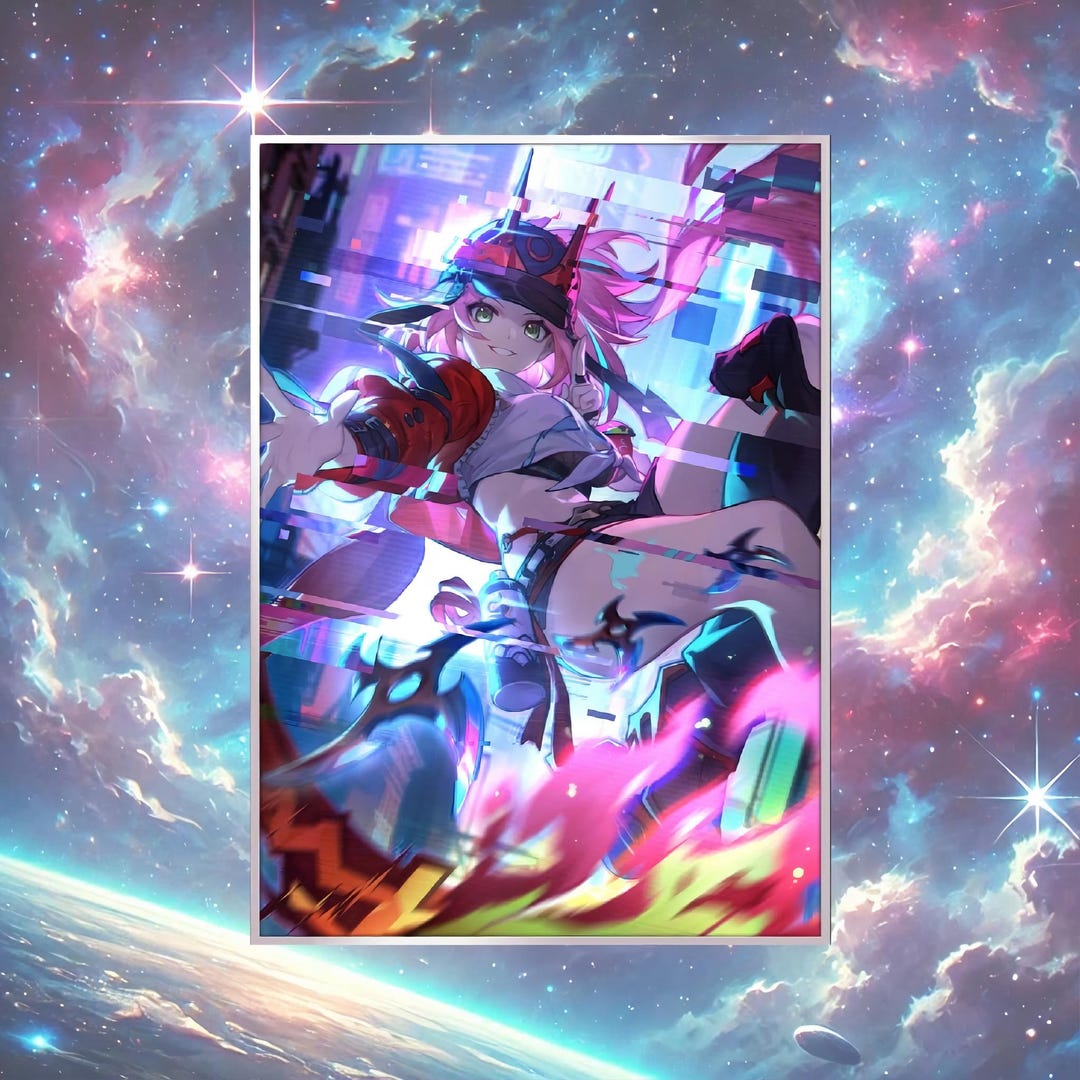 Honkai Star Rail Poster - Light Cone Print - Rappa Ninjutsu Inscription ...