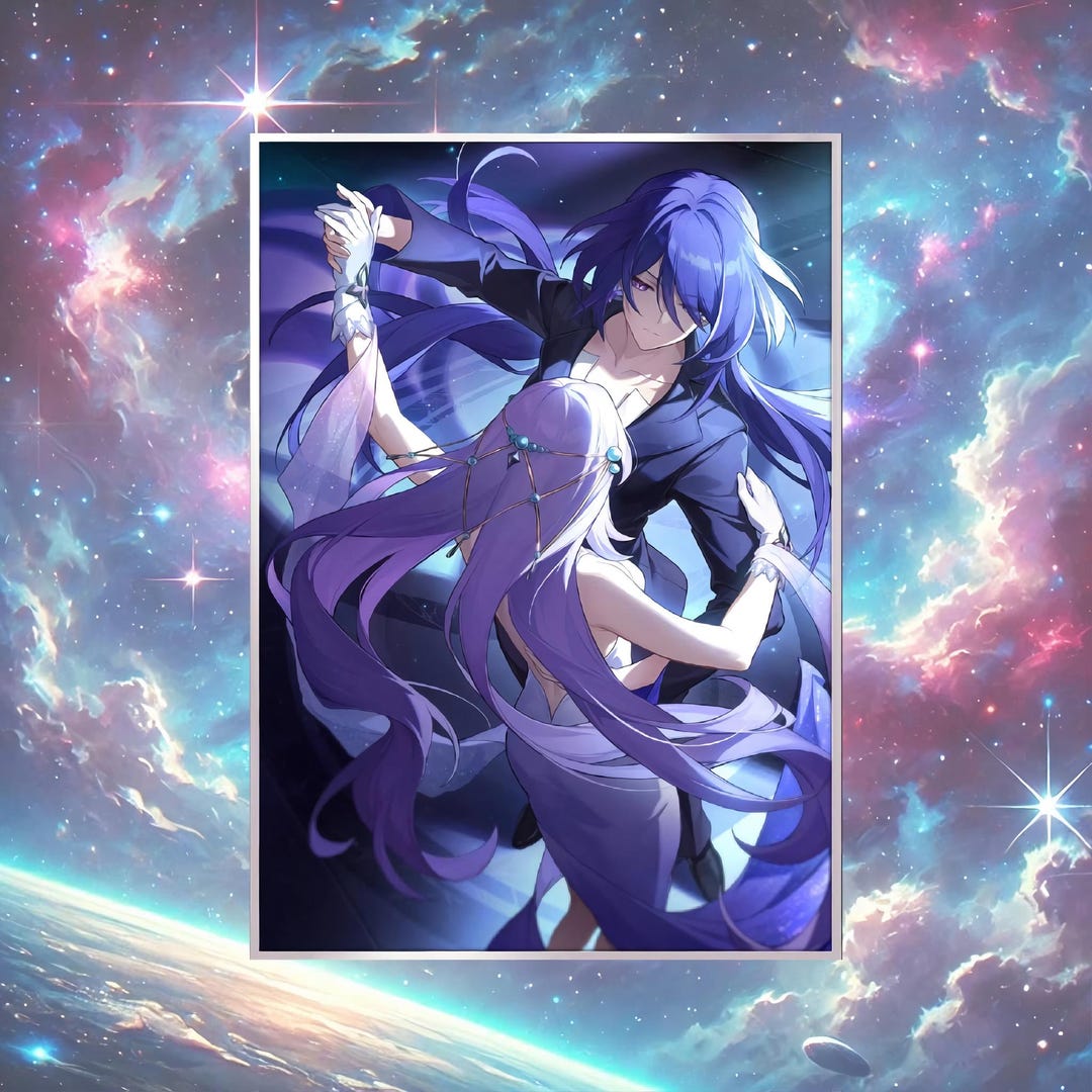 Honkai Star Rail Poster - Light Cone Print - Acheron Black Swan ...