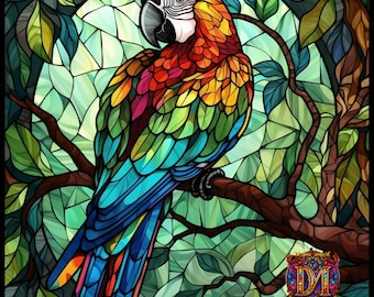 Digital Art Print: Jason Voorhees on Stained Glass, Instant ...