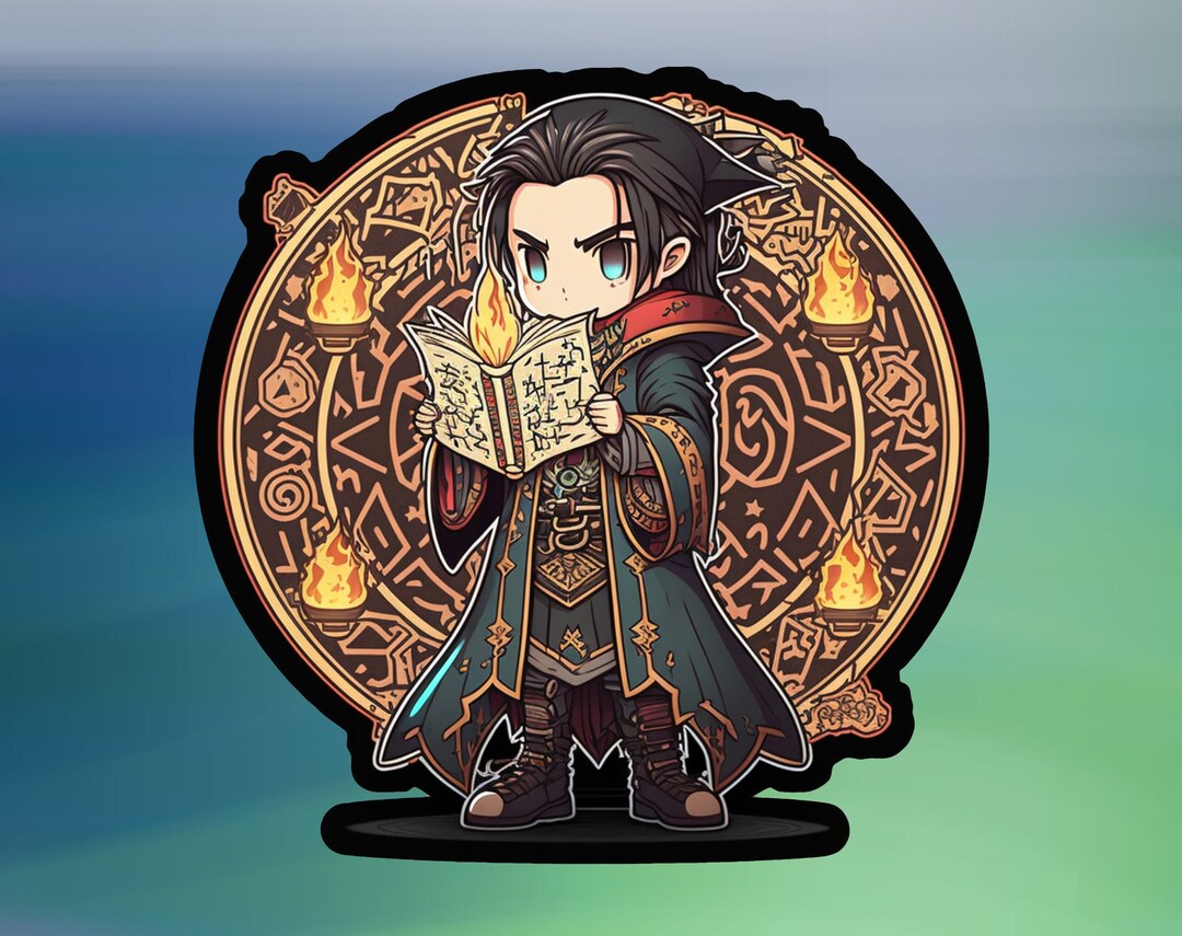 Chibi Summoner Sticker for Fantasy Fans Sticker for Laptop Stickers for ...