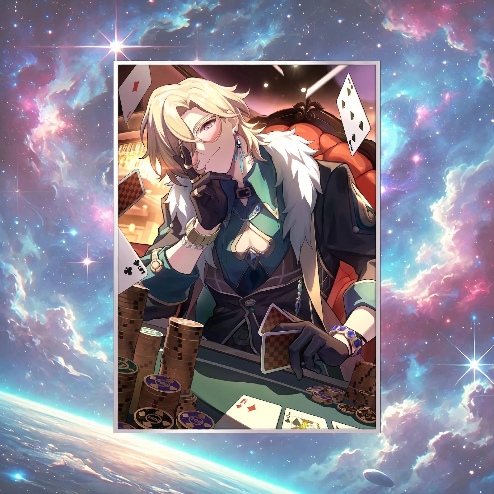 Honkai Star Rail Poster - Light Cone Print - Aventurine Inherently ...