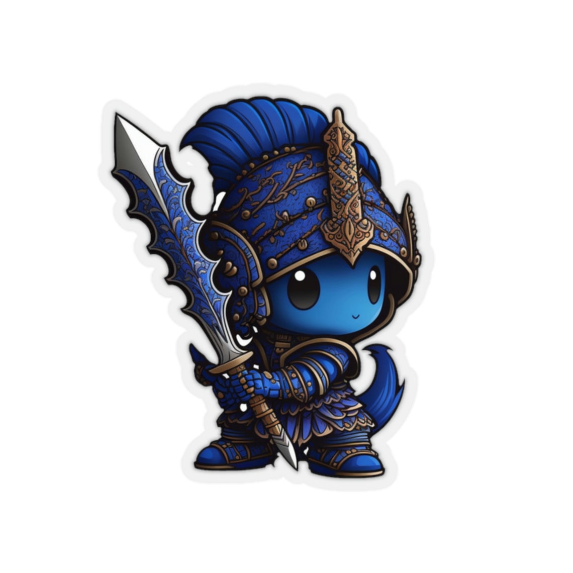Chibi Dragoon Knight Sticker for Fantasy Fans Sticker for Laptop ...