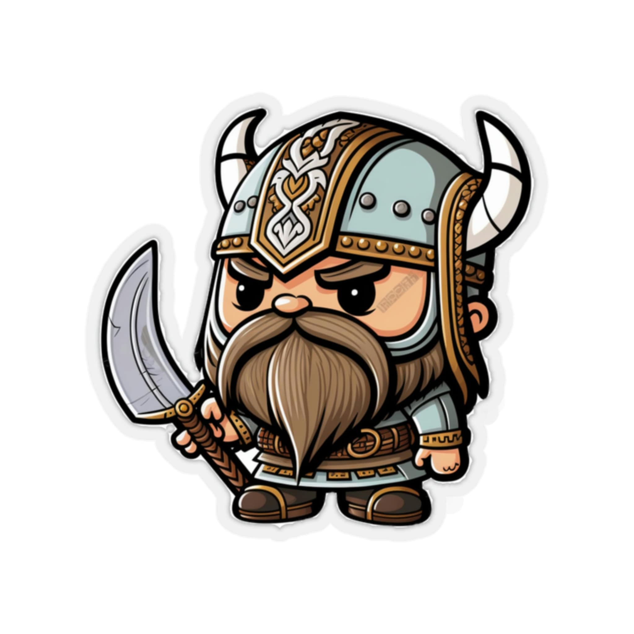Chibi Viking Sticker for Fantasy Fans Sticker for Laptop Stickers for ...