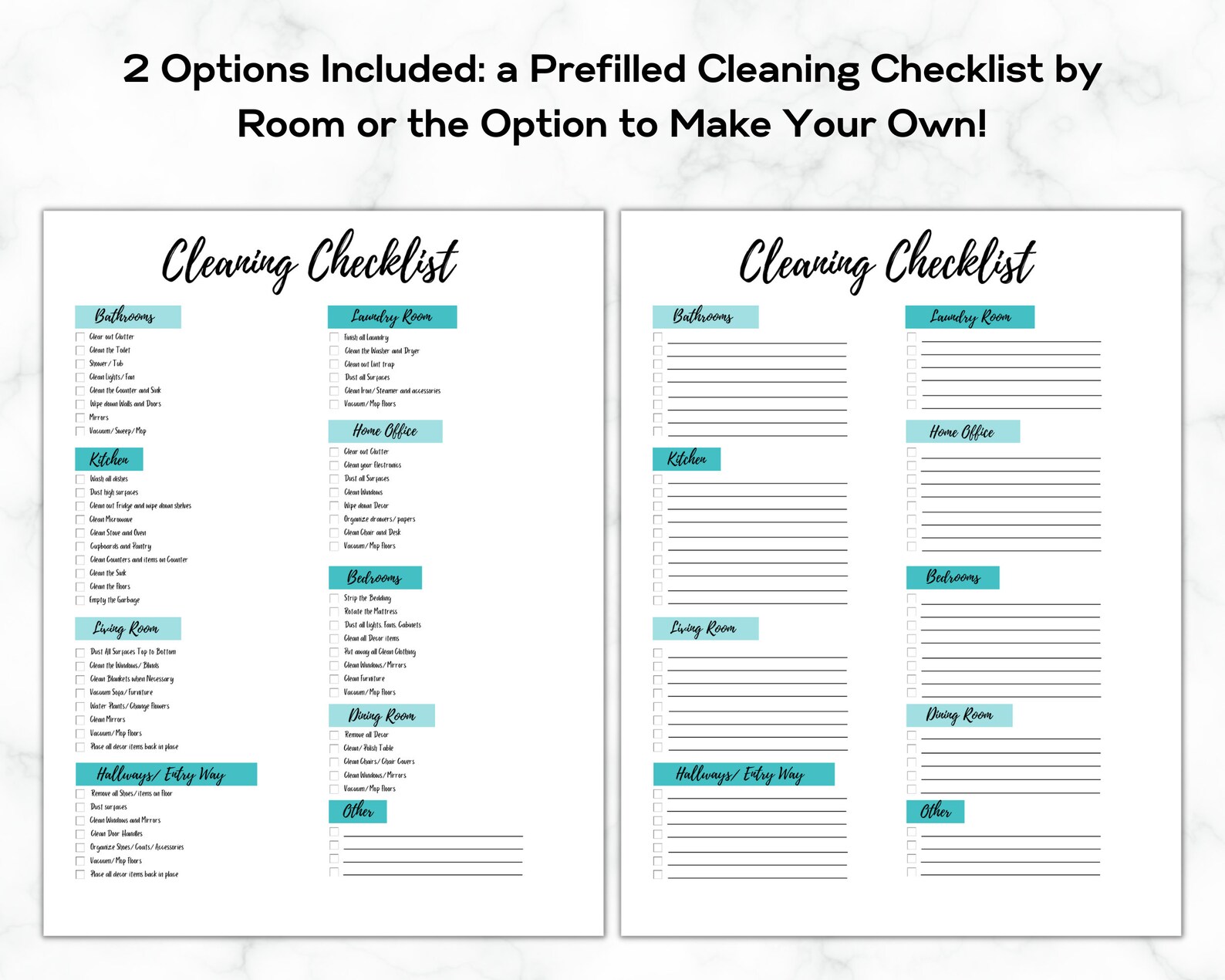 Editable Cleaning Checklist Printable Cleaning Checklist - Etsy Canada