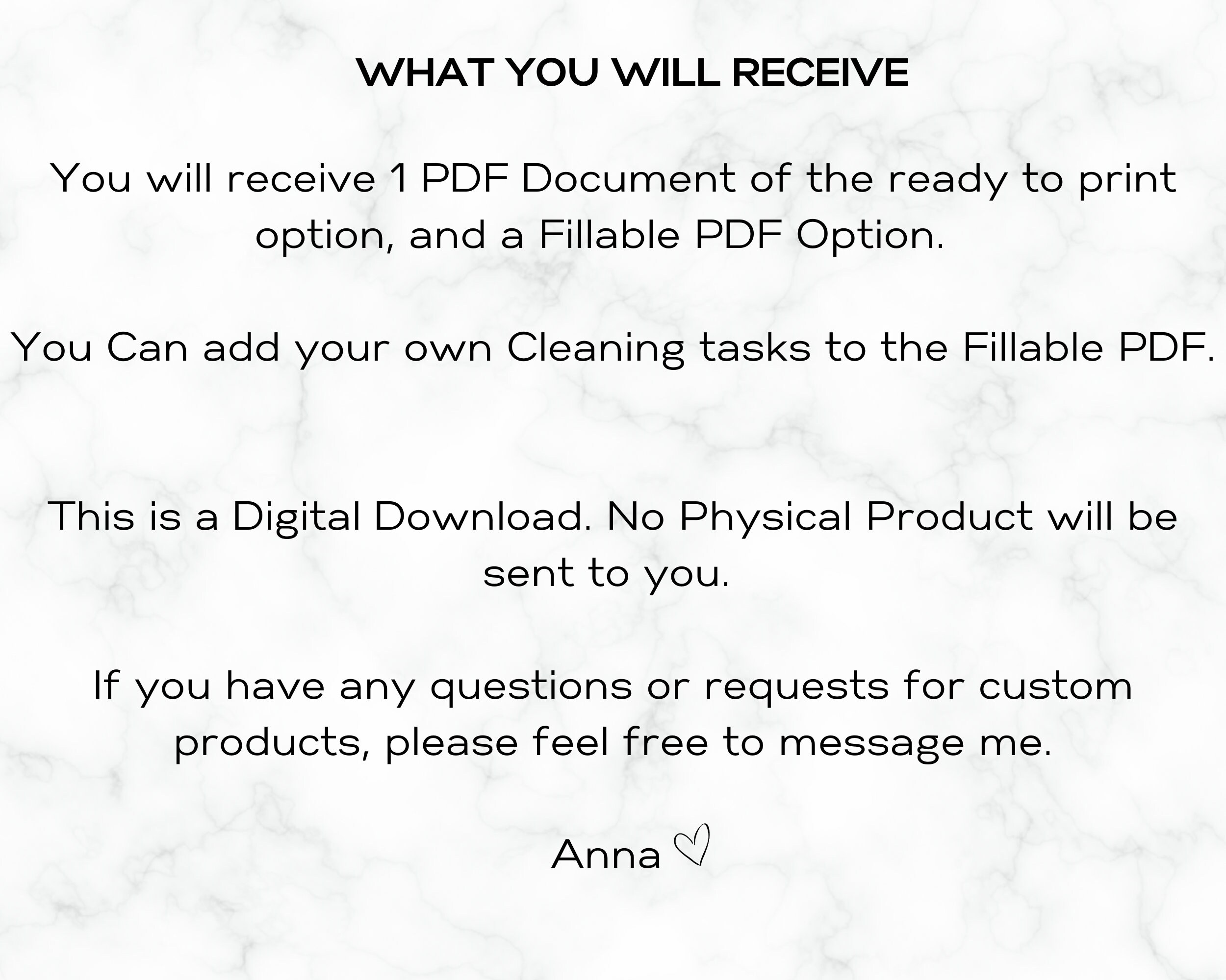 Editable Cleaning Checklist Printable Cleaning Checklist - Etsy México