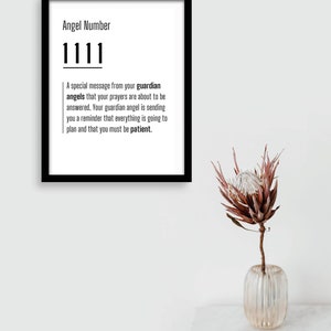 Angel Number 1111 Print Poster - Etsy