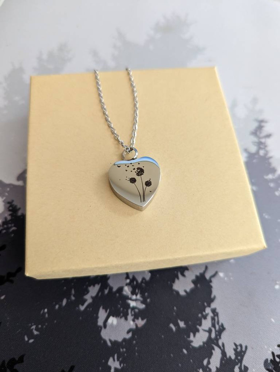Dandelion Urn Pendant With Chain - Etsy