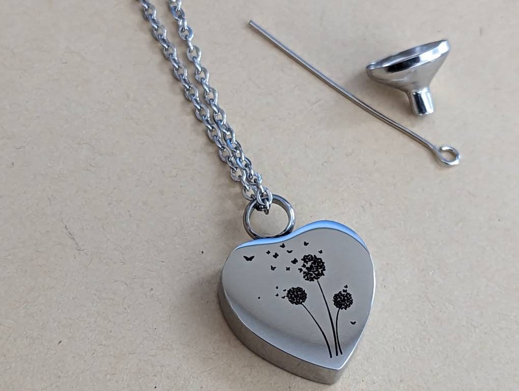 Dandelion Urn Pendant With Chain - Etsy