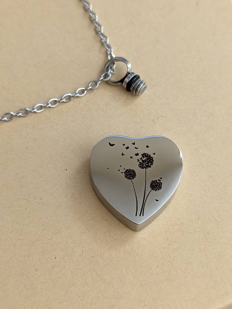 Dandelion Urn Pendant With Chain - Etsy