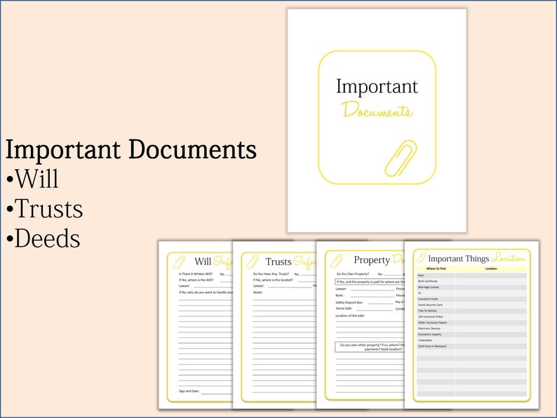 End of Life Planner ~ End of Life Binder ~ Death Preparation ...