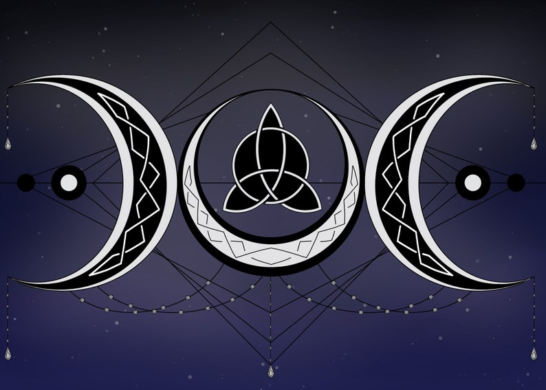 Triple Moon - Etsy