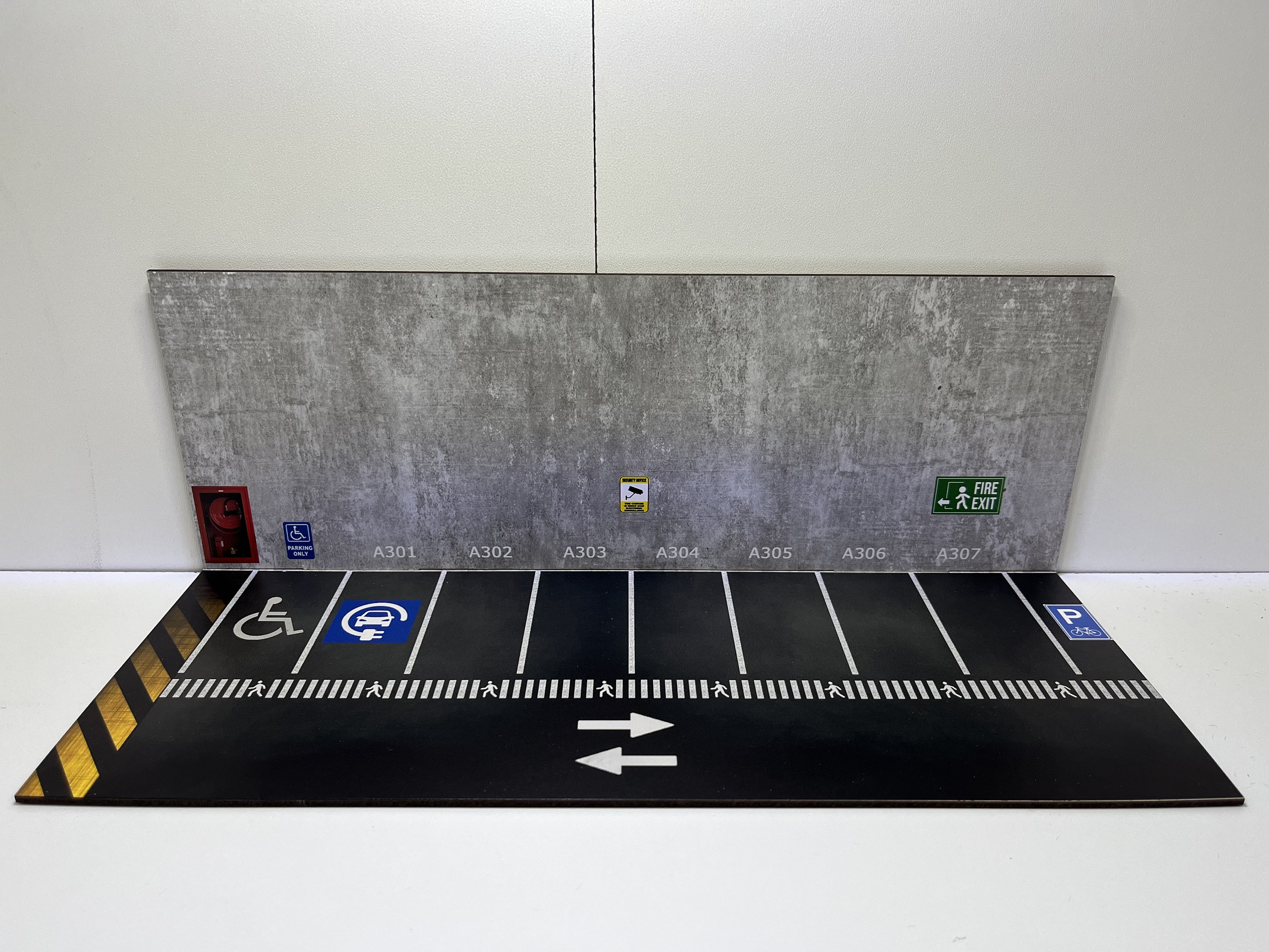 1:64 Scale Car Parking Diorama UV Printed on Wood-mdffor Hotwheels ...