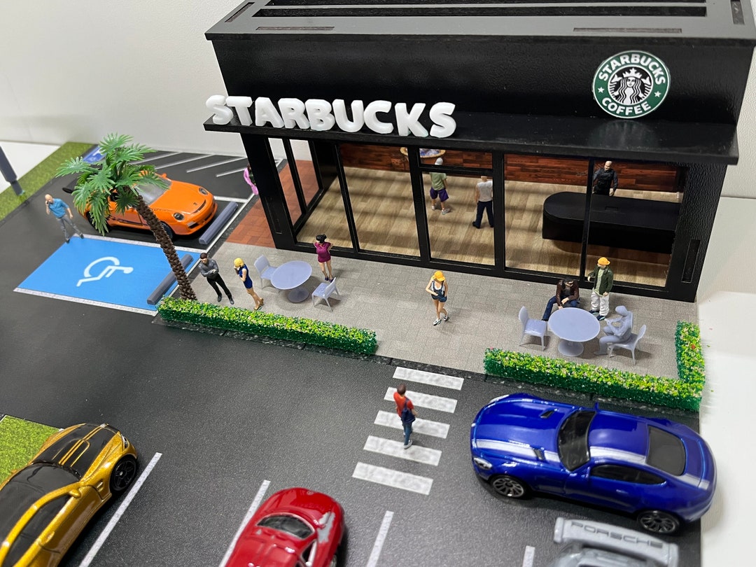 1:64 Scale Starbucks Diorama for Hotwheels Matchbox Minigt - Etsy UK