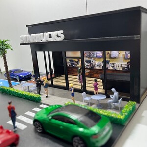 1:64 Scale Starbucks Diorama for Hotwheels Matchbox Minigt Majorette ...